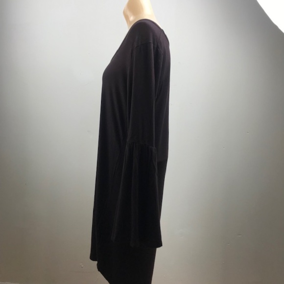 Chaser | Dresses | Chaser Deep Plum Dress Size M Bell Sleeves | Poshmark